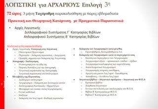 3η επιλογή 3μήνη βοηθός λογιστή λογιστική για αρχάριους | PPTX