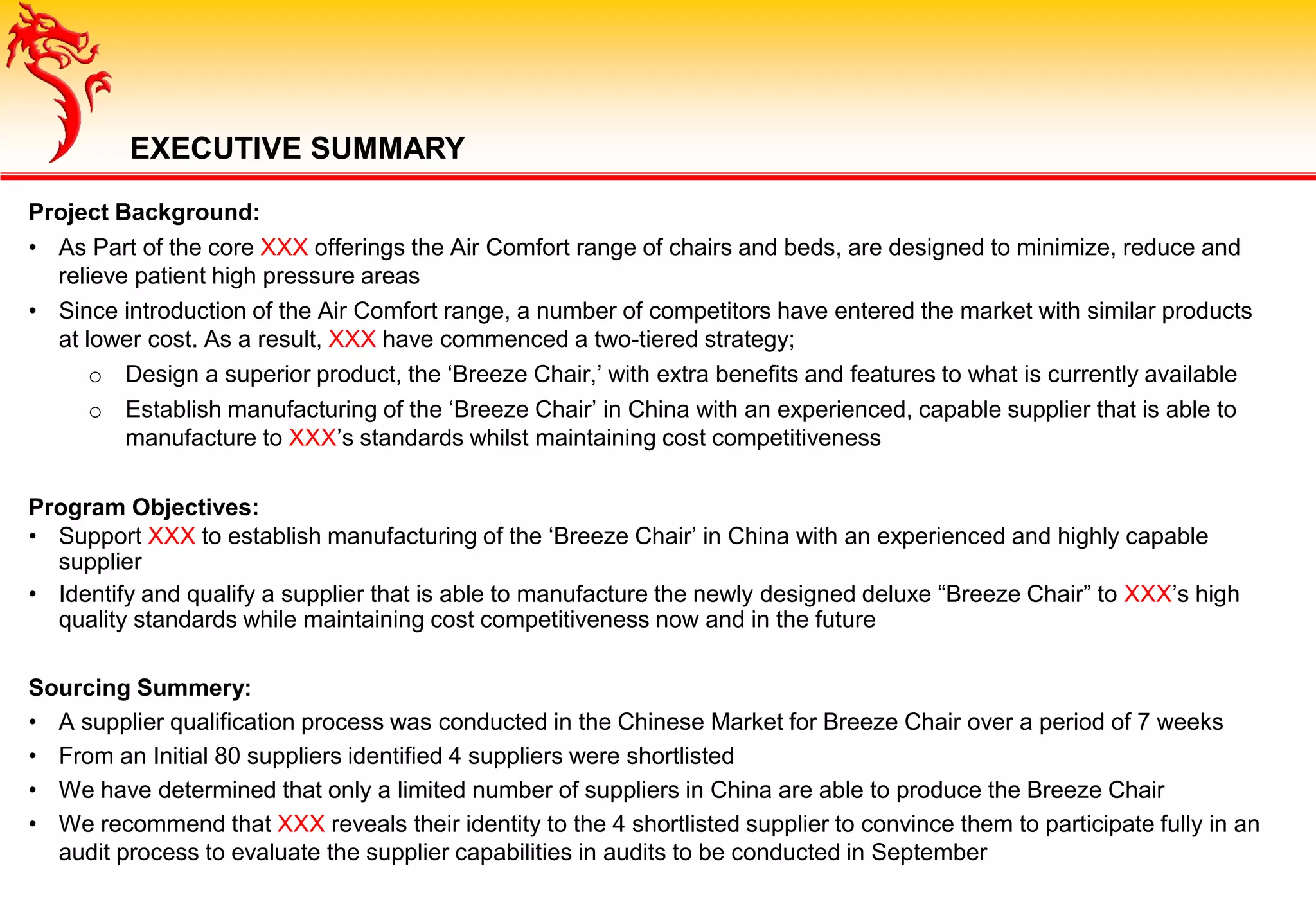 Breeze Chair Case Study | PPTX