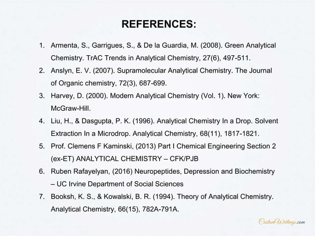 COMPLETE GUIDE ON WRITING A CCOT ESSAY ON CHEMISTRY RESEARCH | PPT