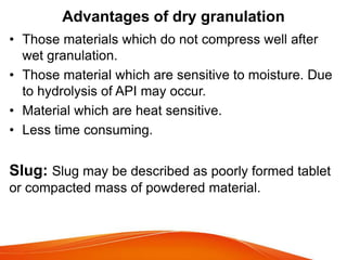 Granulation and Modern Equipments | PPTX