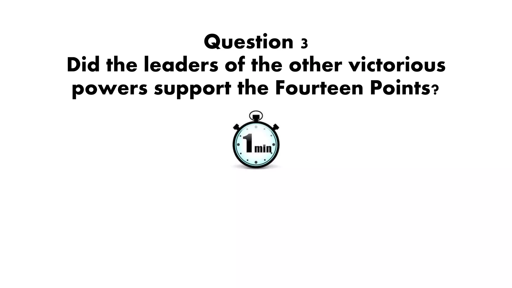 REVISION IGCSE CAMBRIDGE HISTORY: FOURTEEN POINTS | PPT