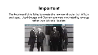 REVISION IGCSE CAMBRIDGE HISTORY: FOURTEEN POINTS | PPT