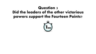 REVISION IGCSE CAMBRIDGE HISTORY: FOURTEEN POINTS | PPT