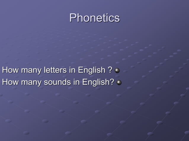 Phonetics | PPT