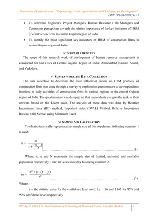 ANALYSIS OF FACTORS AFFECTING HUMAN RESOURCE MANAGEMENT OF CONSTRUCTION ...