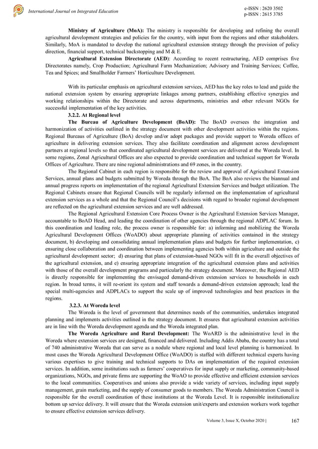 A Seminar Title On the History and Evolution of Agricultural Extension ...