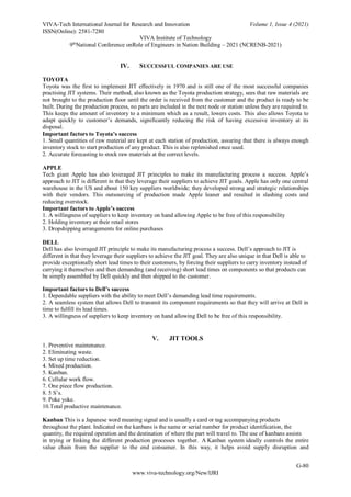Just in Time System: A Study and Review | PDF