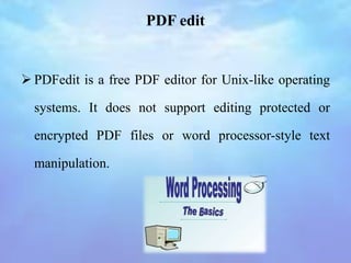 PDF EDITORS - R.D.Sivakumar | PPT
