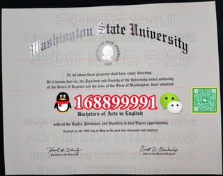 Washington State University degree offer diploma Transcript | PPT