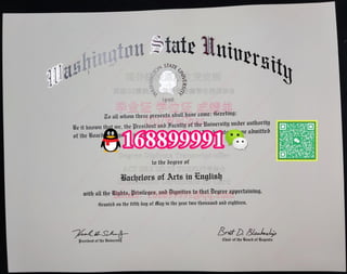 Washington State University degree offer diploma Transcript | PDF ...