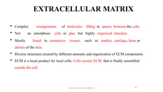 DPT - Biochemistry & Genetics - II - Tissue Biochemistry (Part 1) | PPT