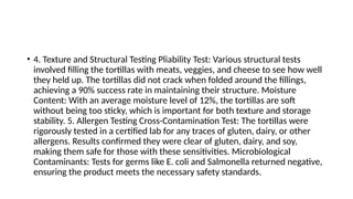 Gluten free tortillas (Feasibility report) | PPTX