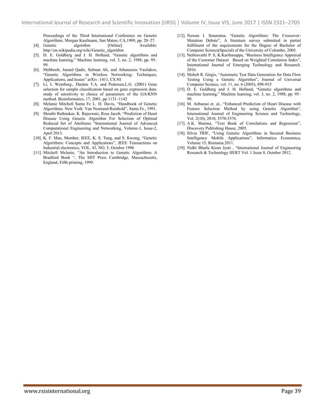 Augmentation of Customer’s Profile Dataset Using Genetic Algorithm | PDF
