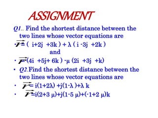3 3-D Geometry - Skew lines & Shortest Distance.pptx