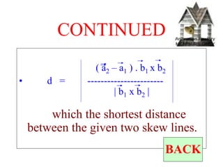 3 3-D Geometry - Skew lines & Shortest Distance.pptx
