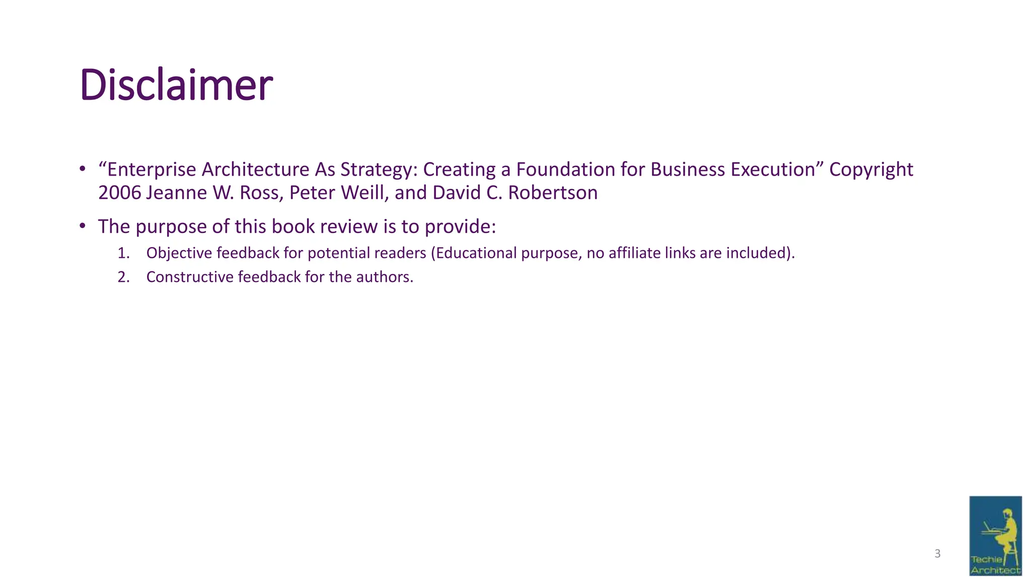 Enterprise Architecture As Strategy - Book Review | PPTX