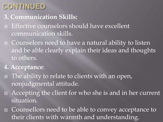 Qualities of Counselor | PPTX
