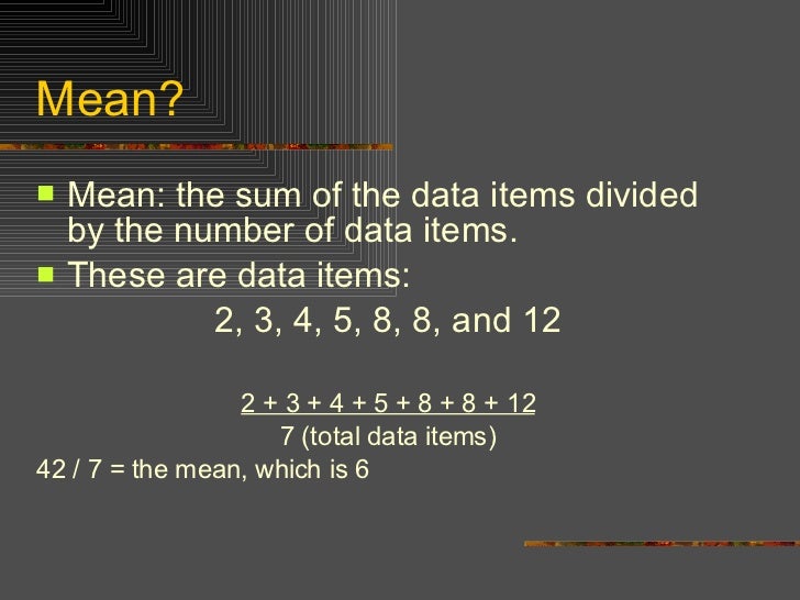 3.3 Mean, Median, Mode, Formulas