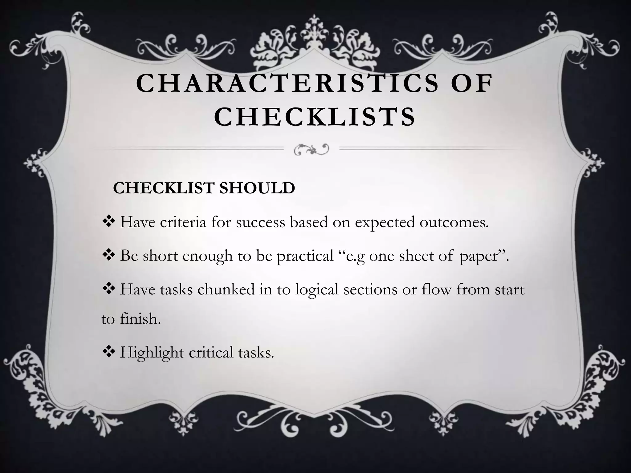 Checklist | PPTX