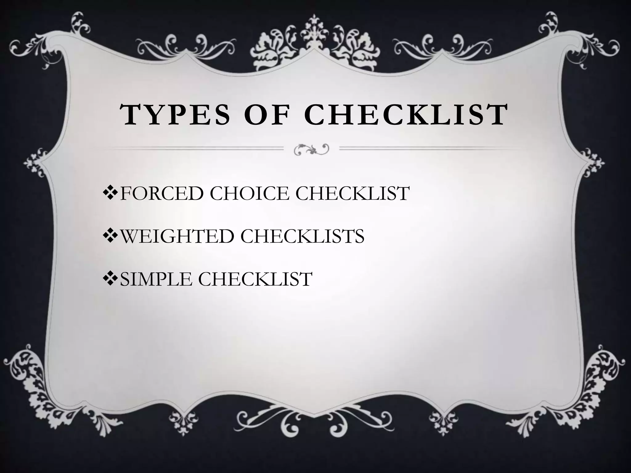 Checklist | PPTX