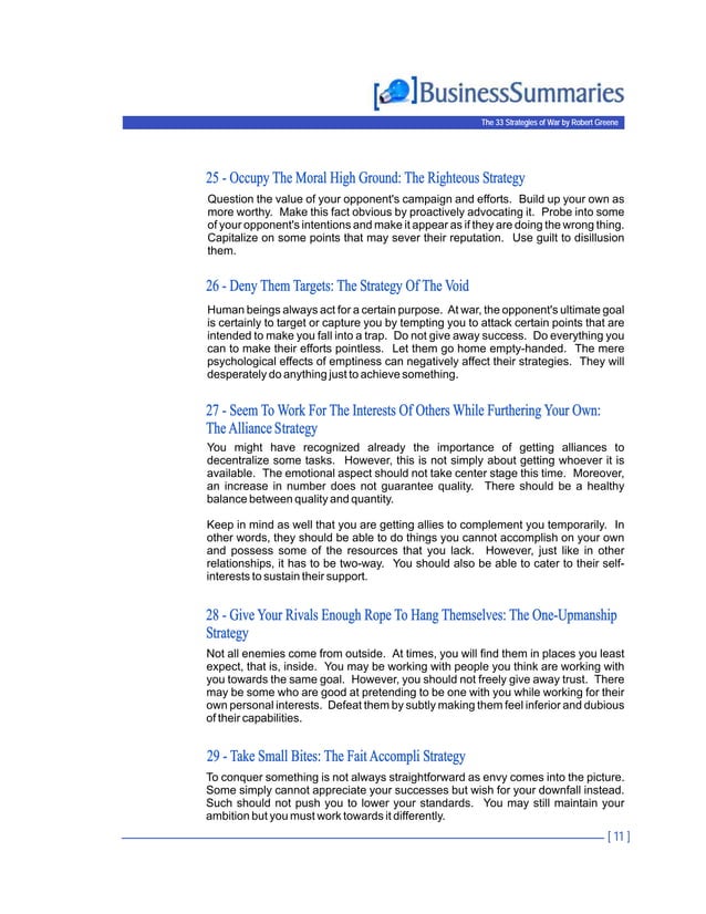 33 Strategies Of War | PDF