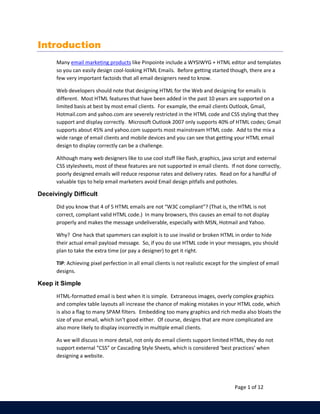 33 "Must-Do" Tips to Improve HTML Email Design | PDF | Web Design and ...
