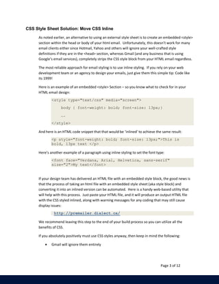 33 "Must-Do" Tips to Improve HTML Email Design | PDF | Web Design and ...