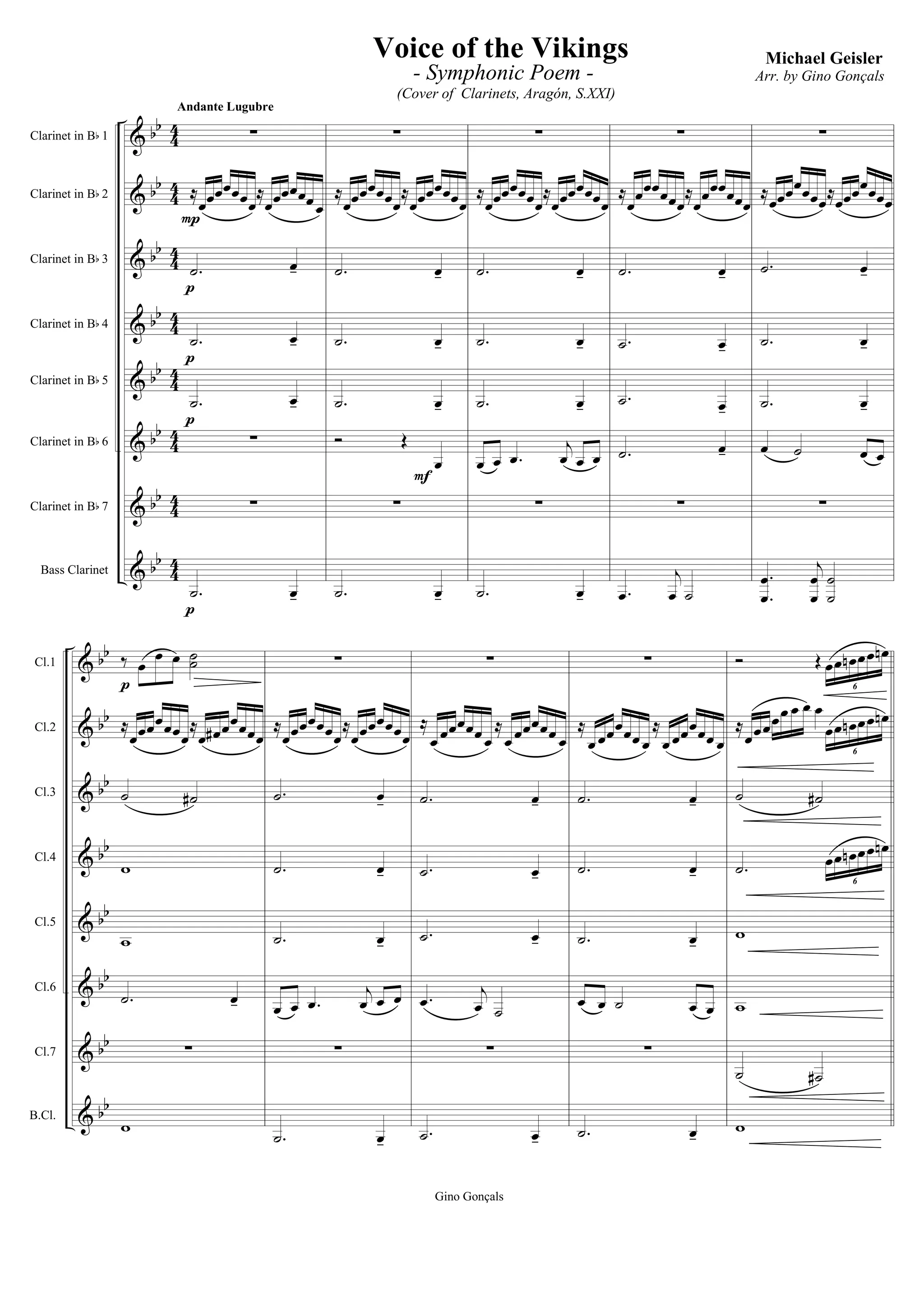 Voice of the Vikings - Michael Geisler - Set of Clarinets | PDF