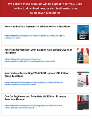 American Political System with policy chapters 2014 Election Update 2nd ...