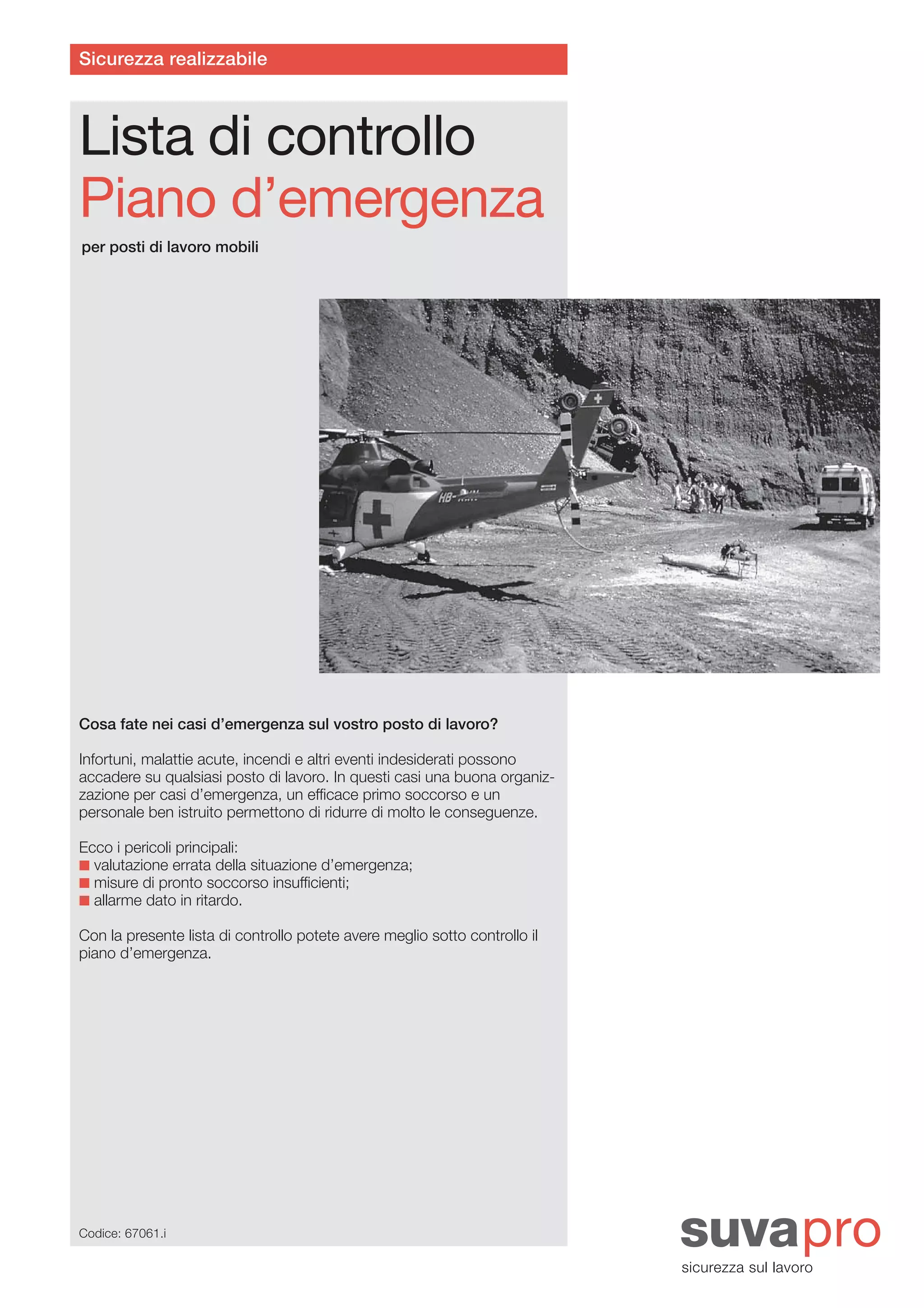 330 suva checklist-piano_di_emergenza | PDF