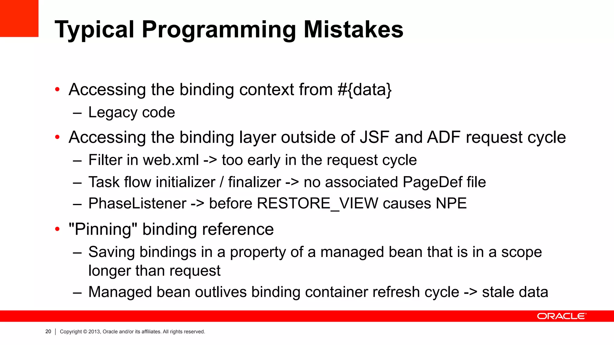 Oracle Adf Architecture Tv Development Programming Best Practices Pdf Programming
