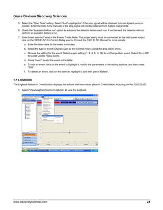 3300 elsd chem station driver instructions | PDF