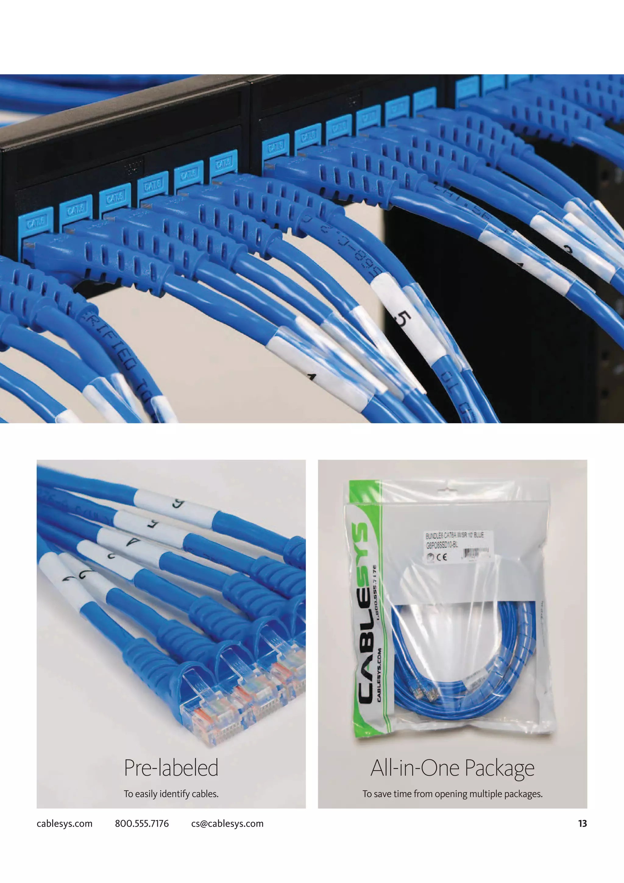 Cablesys Data Center Do It Yourself Cabling System Catalog | PDF