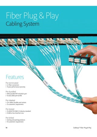 Cablesys Data Center Do It Yourself Cabling System Catalog | PDF