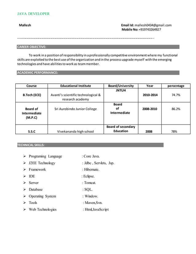 Resume | DOCX | Programming Languages | Computing