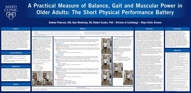 A Practical Measure of Balance, Gait, and Muscular Power in Older ...