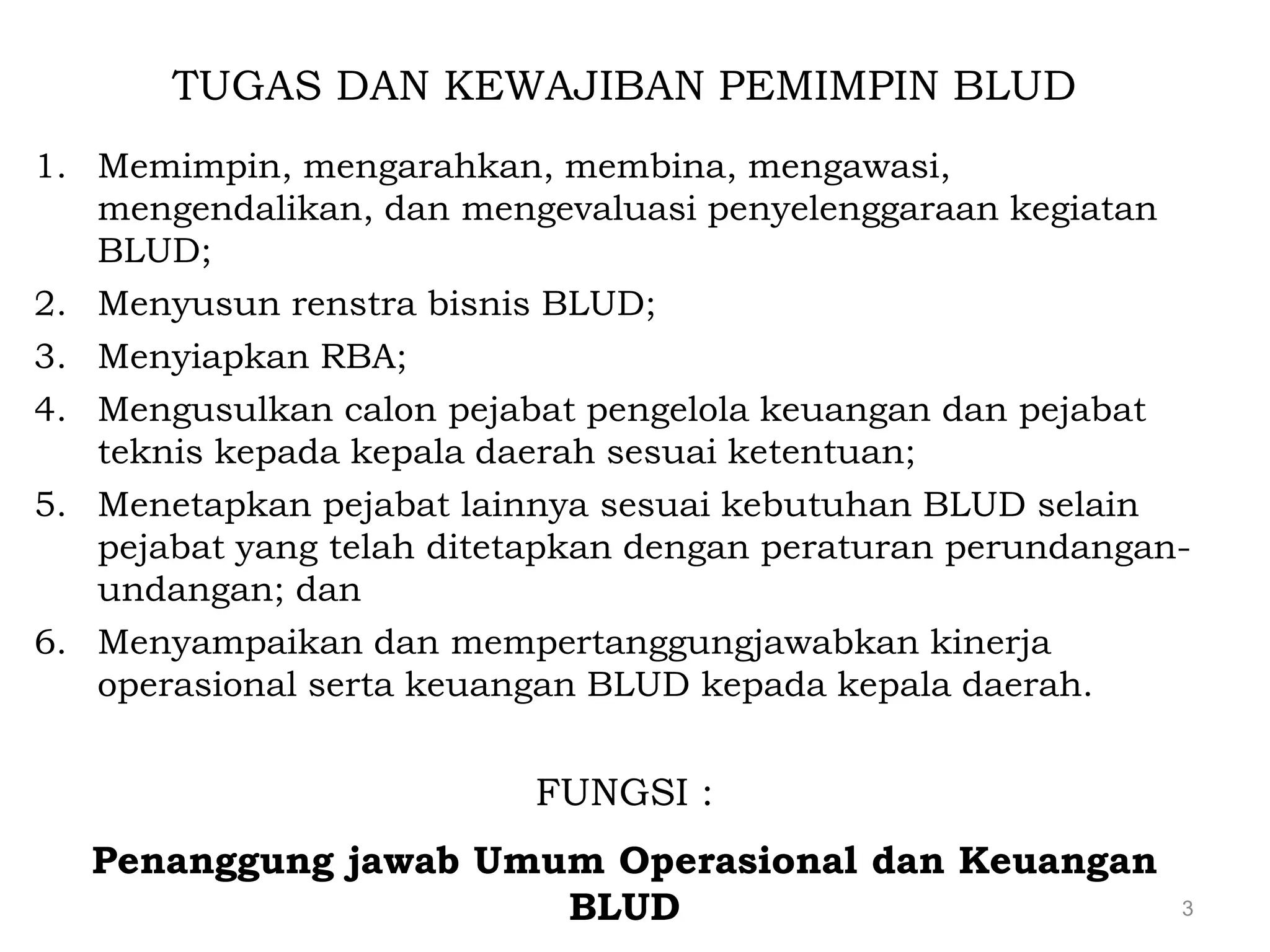 TUPOKSI-Pejabat-Pengelola-BLUD PUSKESMASppt | PPT
