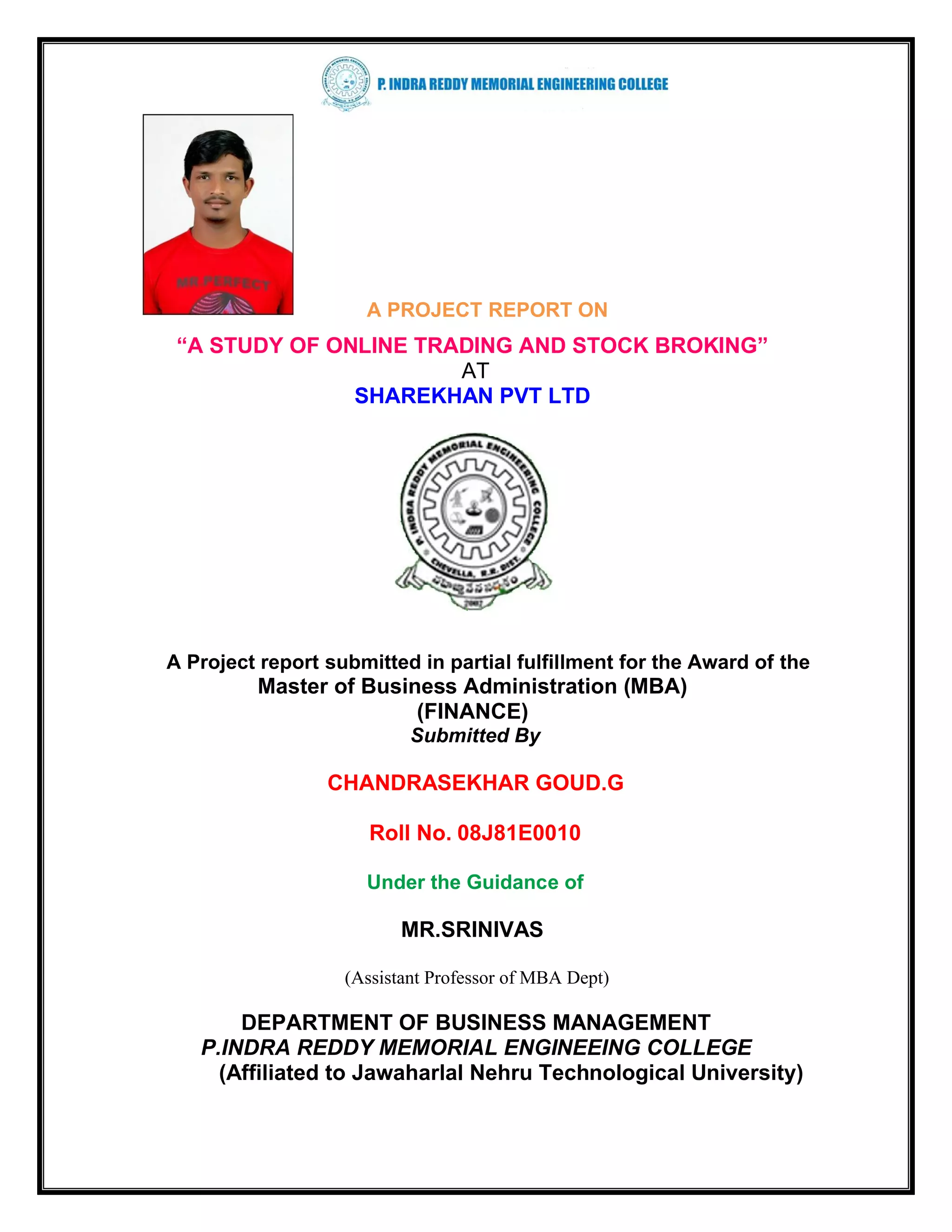 33059297 a-project-report-on-online-trading-stock-brokers-of-sharekhan ...