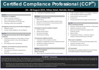 Certified Compliance Professional - August 2015 Nairobi (4) | PPT