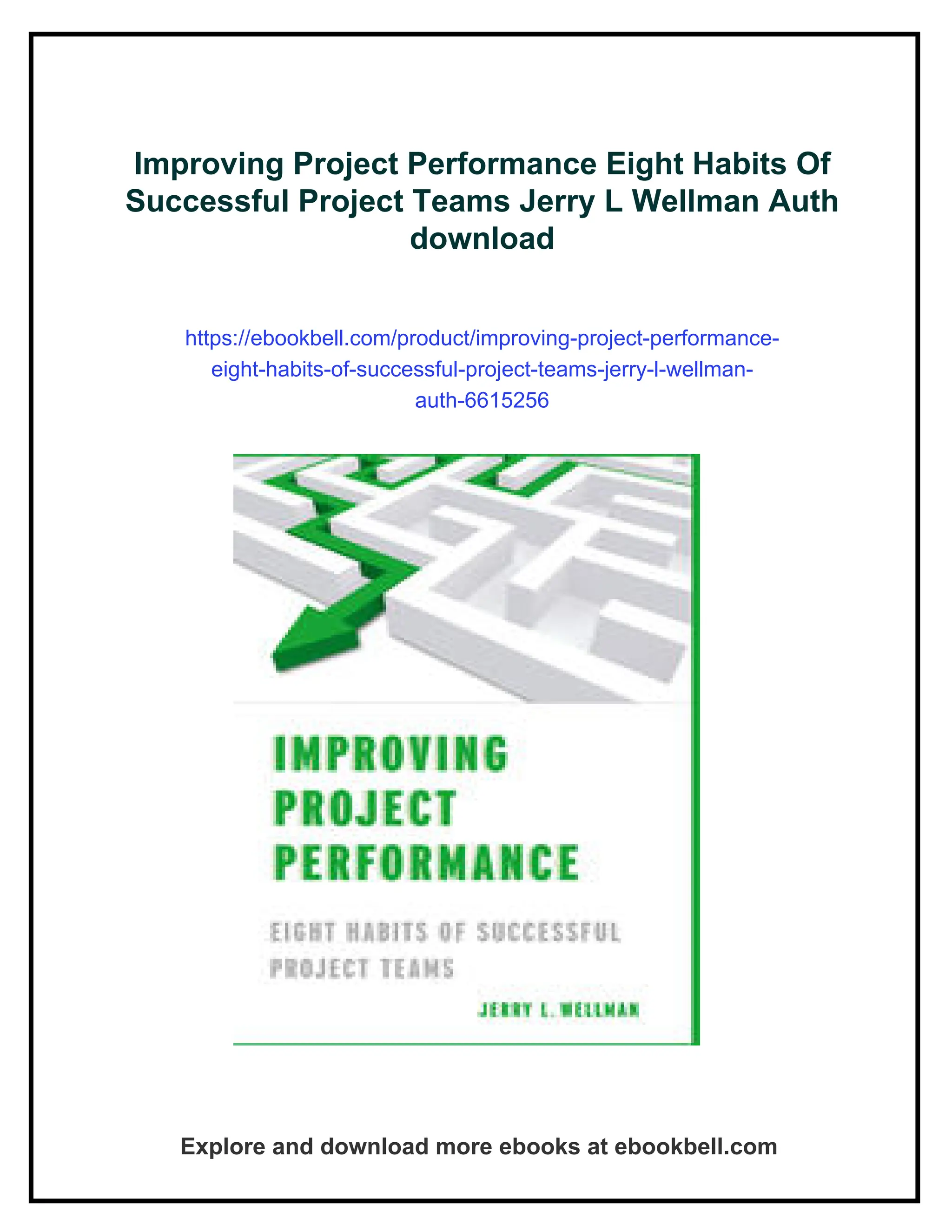 Improving Project Performance Eight Habits Of Successful Project Teams ...