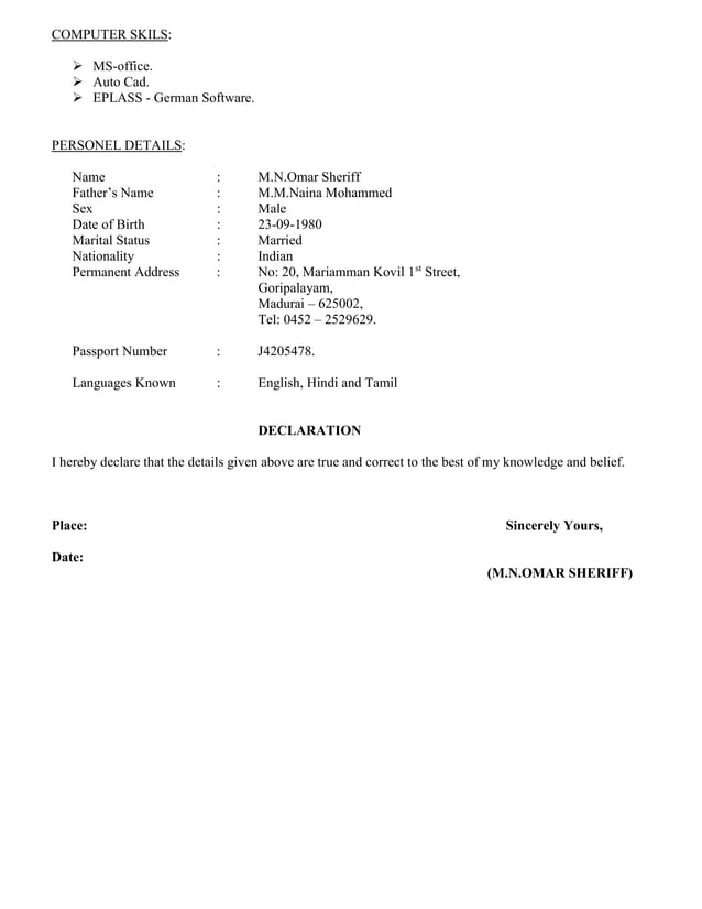 CV - ELV ENGINEER | PDF