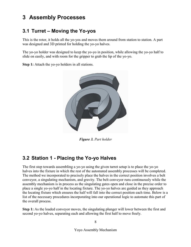 Yo-yo Assembly Machine | PDF