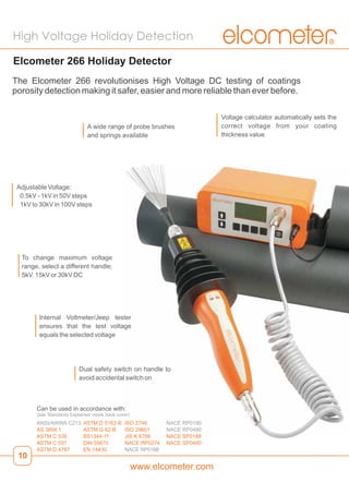 Elcometer holiday detector | PDF | Chemistry | Science