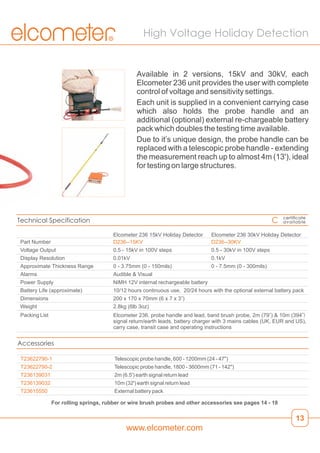 Elcometer holiday detector | PDF | Chemistry | Science