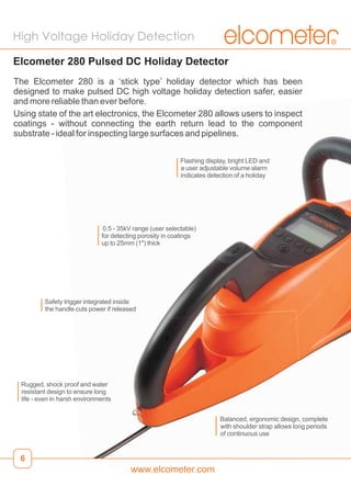 Elcometer holiday detector | PDF | Chemistry | Science