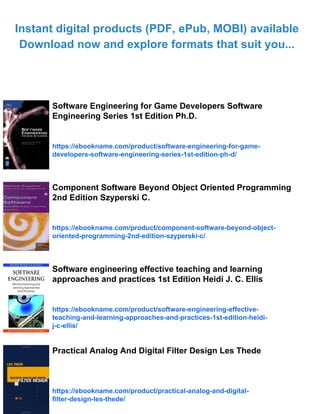 Software Engineering 2nd Edition David C. Kung | PDF