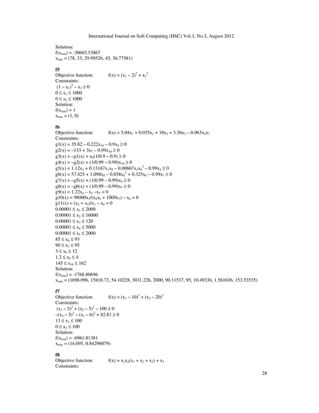 A Comparison Of Particle Swarm Optimization And Differential Evolution Pdf