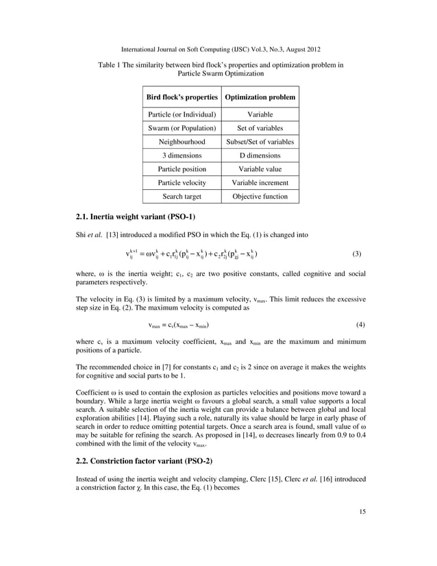 A Comparison Of Particle Swarm Optimization And Differential Evolution Pdf