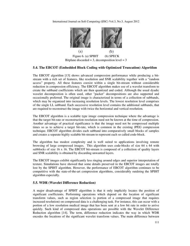 Wavelet Based Image Coding Schemes A Recent Survey Pdf