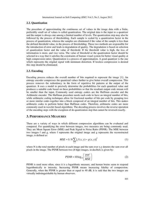 Wavelet Based Image Coding Schemes A Recent Survey Pdf 